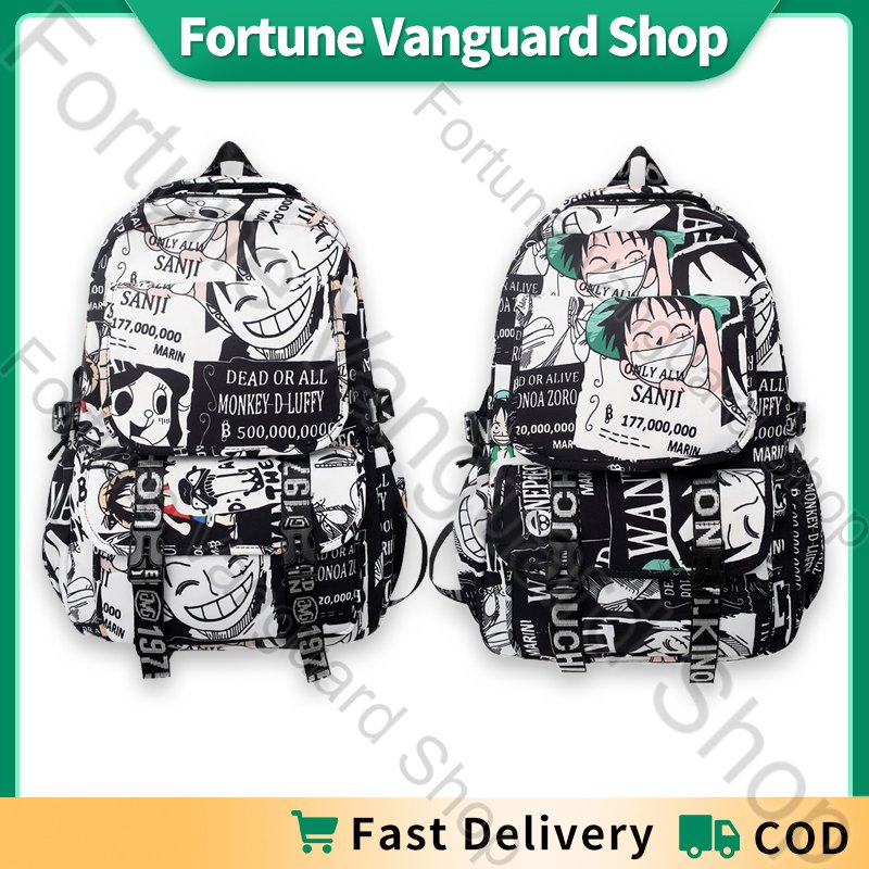 Anime Backpack One Piece Backpack for School Waterproof Packbag Napsack ...
