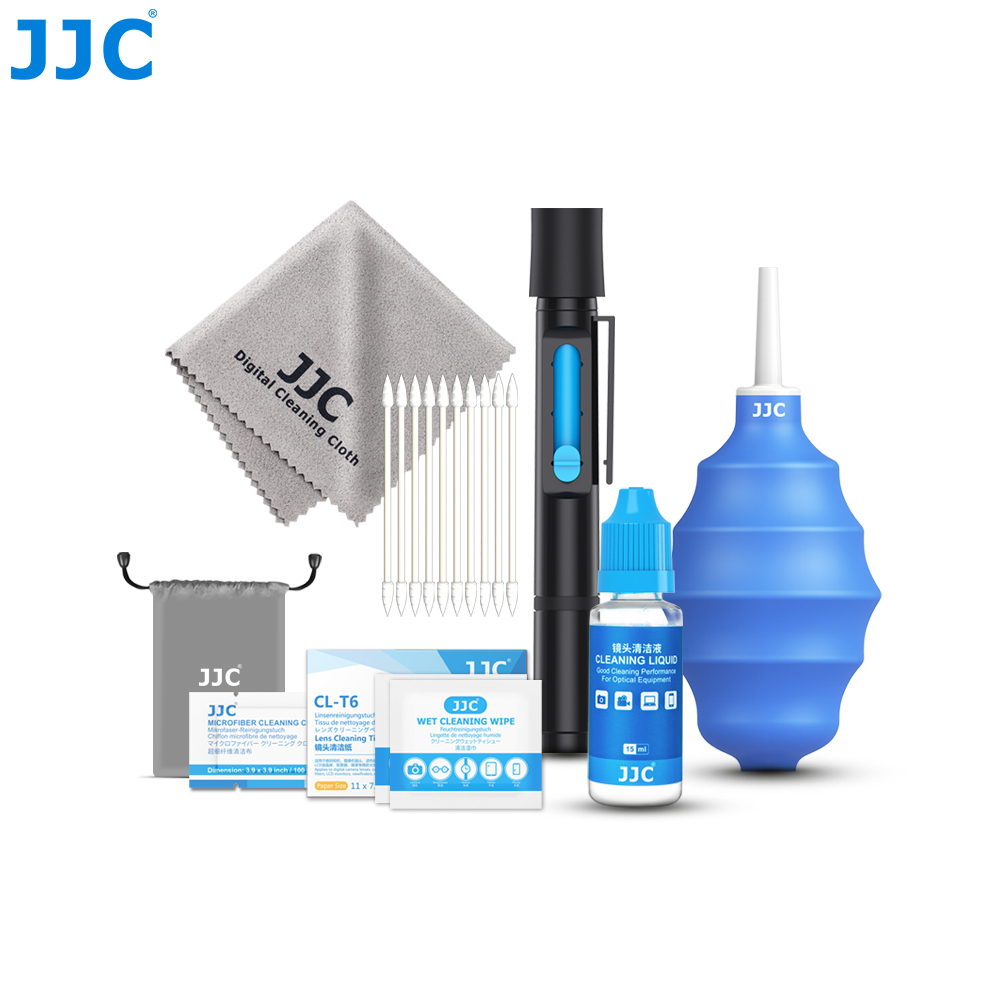 JJC CL-9 Cleaning Tools Kit for DSLR Camera Lens Filter with Dual Carbon Tip Lens Pen / Cleaning ...