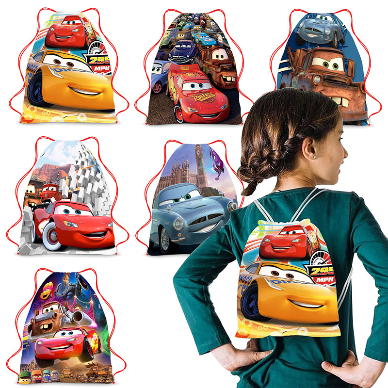 1pcs Cars Lightning McQueen Theme Party Bags For Kids Birthdays Non ...