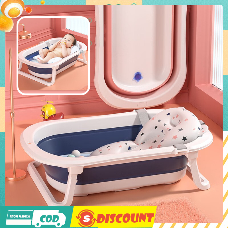【Free Shipping】Baby Bath Tub with Net Foldable Bath tub Baby Tub ...