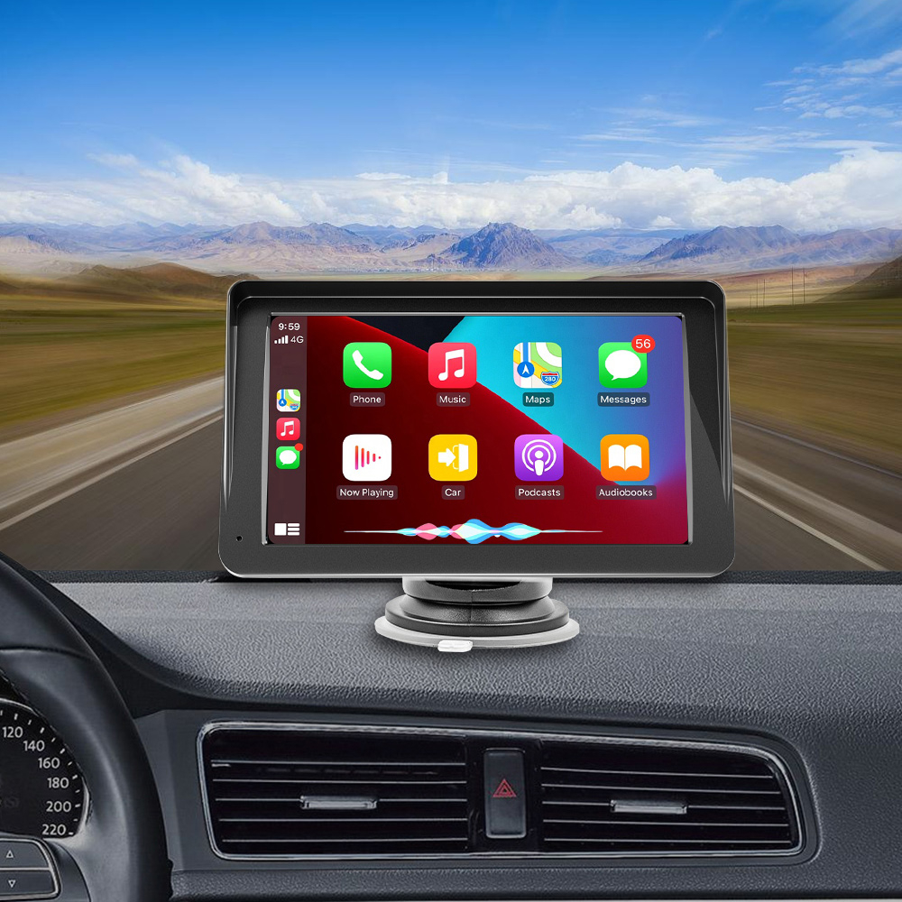 7 Inch Wireless CarPlay Android Auto Monitor Automotive Multimedia MP5 ...