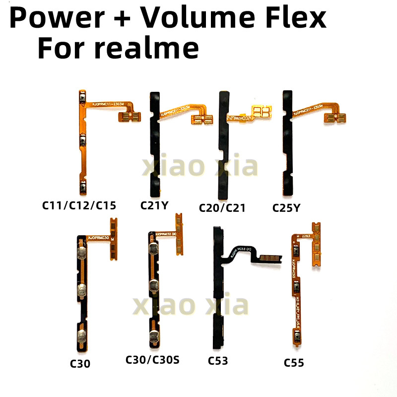 Power&Volume Flex Cable For Oppo For Oppo Realme C11 2021 C12 C15 C21Y ...