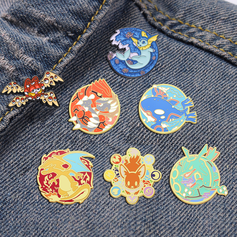 Japanese Anime Pokémon Series Enamel Brooch Fashion Clothing ...