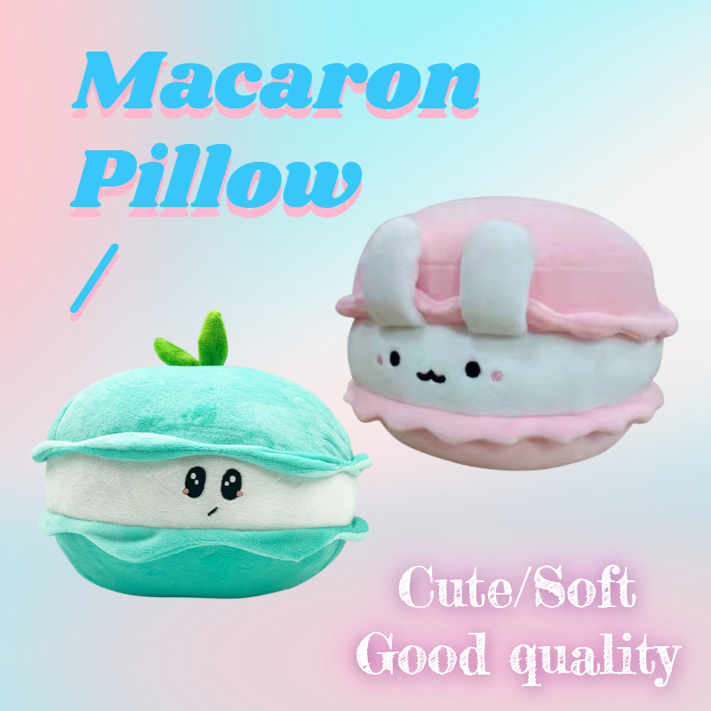 2023 New Cute Macaron Rabbit Plush Pillow Strawberry Bunny Plushie ...