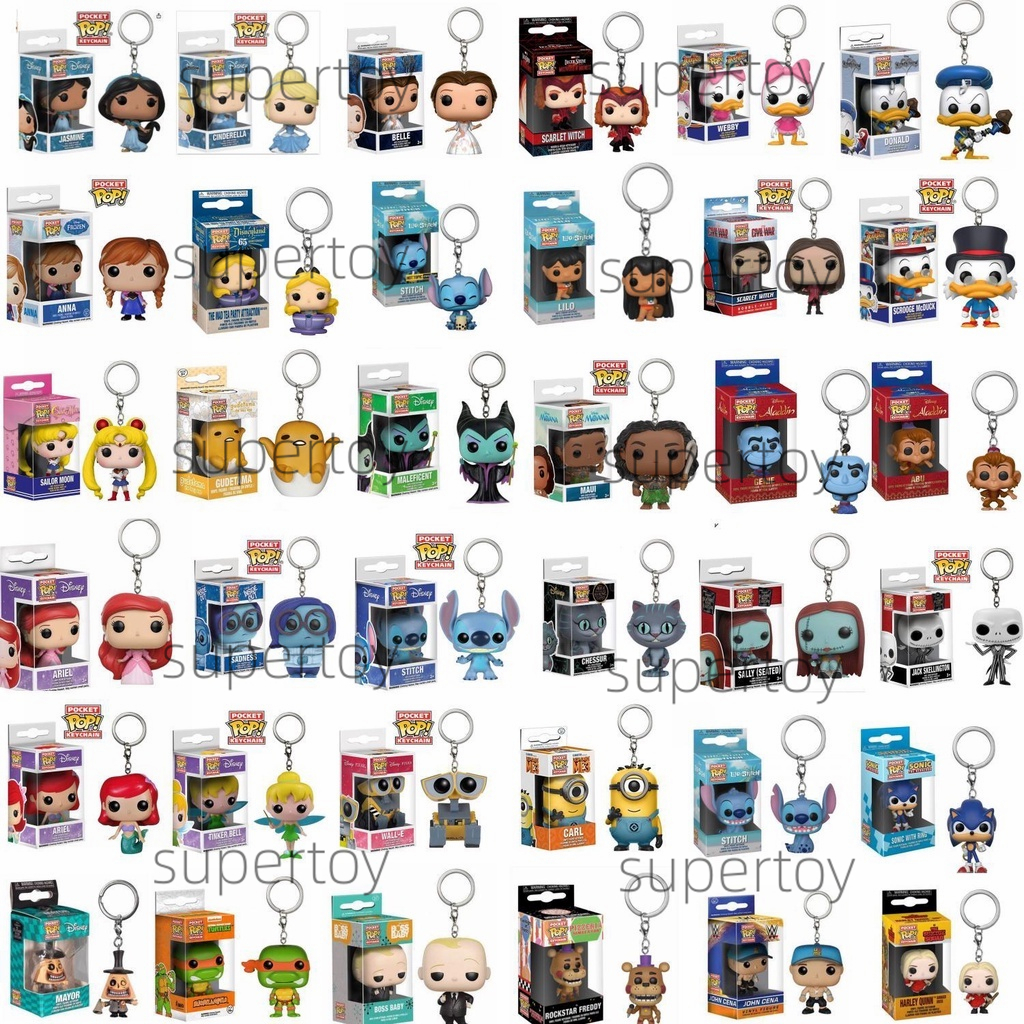 Keychain:Disney Aladdin Genie Abu Wall-E Sally Maleficent Cinderella ...