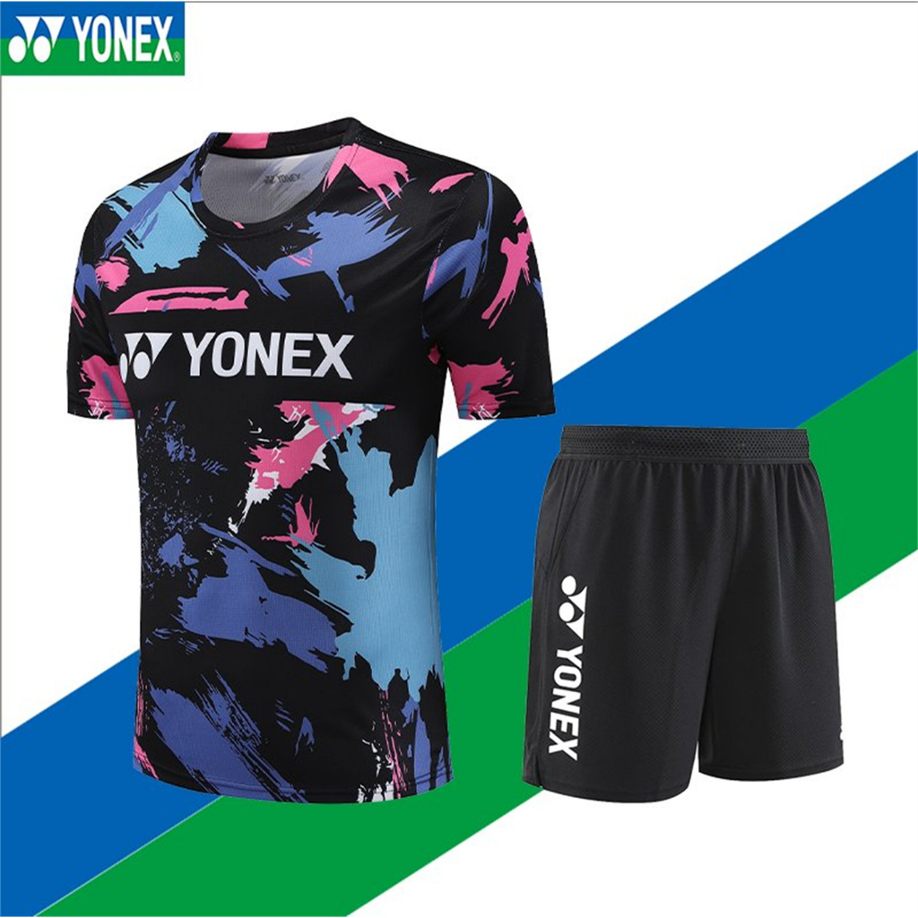 2023 New Yonex Badminton Competition Suit Set Men's and Women's Short ...