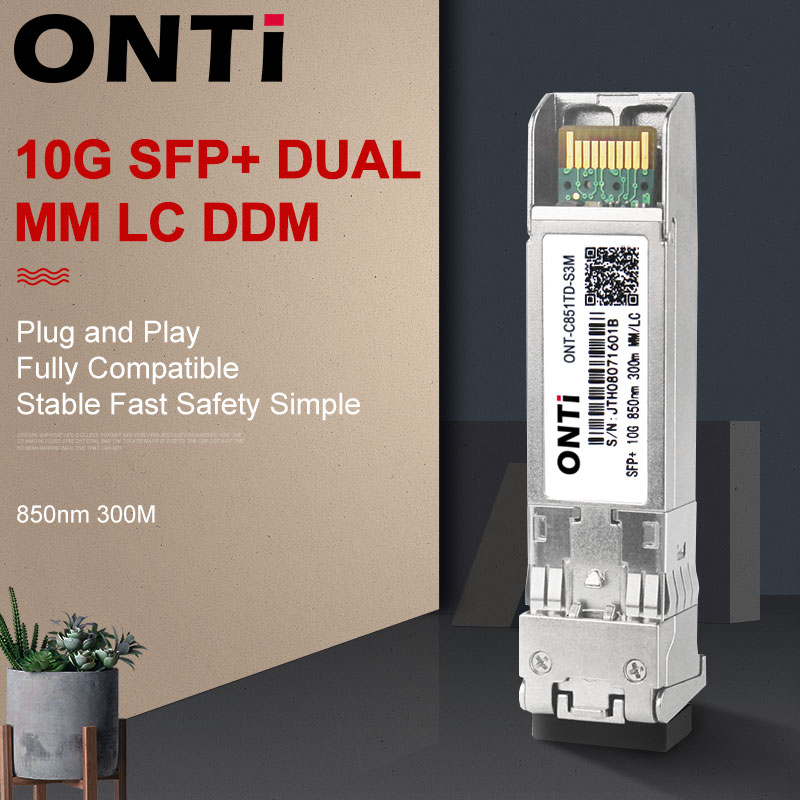SFP+ 10G (LC DUPLEX) Sfp Module Multi Mode 850nm Optical Fiber 300M SFP ...