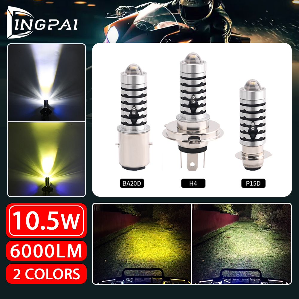 [Ready Stock] Super Bright H4 Motorcycle LED Headlight H6 Headlight ...