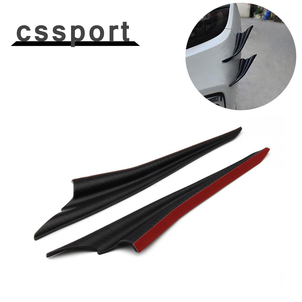 2pcs Car sticker Universal Front Bumper Universal Splitter Spoiler ...