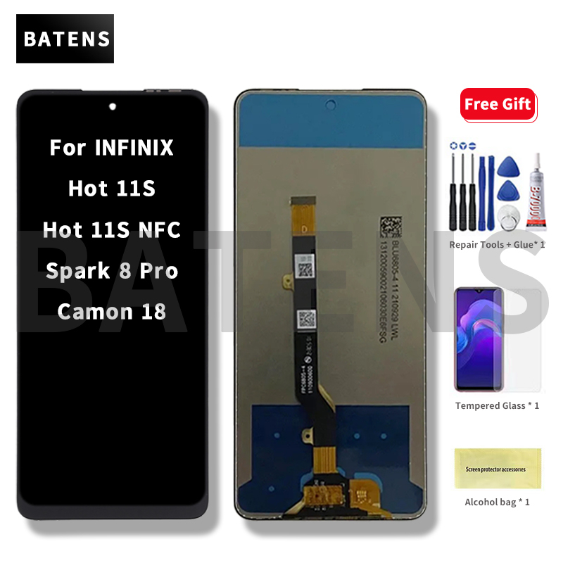 BATENS LCD For Infinix Hot 11S / Hot 11S NFC / Camon 18 / Spark 8 Pro ...