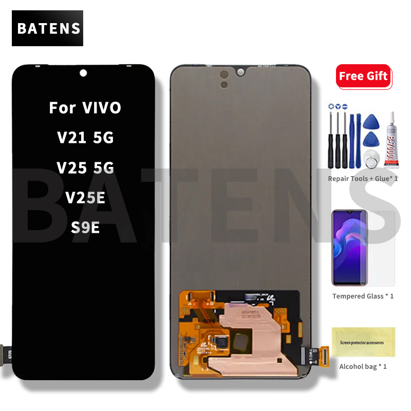 BATENS LCD For Vivo V21 5G V2050 / V25E / V25 5G / S9E LCD Display ...