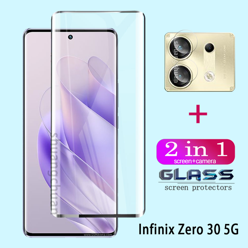 2in1 for Infinix Zero 30 5G tempered glass Screen Protector+Camera lens ...
