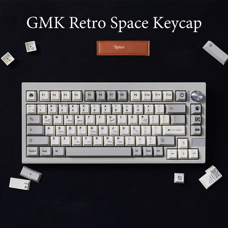GMK Retro Space Keycap 143 Key PBT Keycaps Dye Sublimation Cherry ...