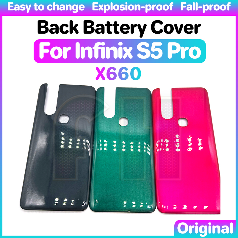 Back Battery Cover Glass Housing For INFINIX S5 pro X660 X660C X660B ...