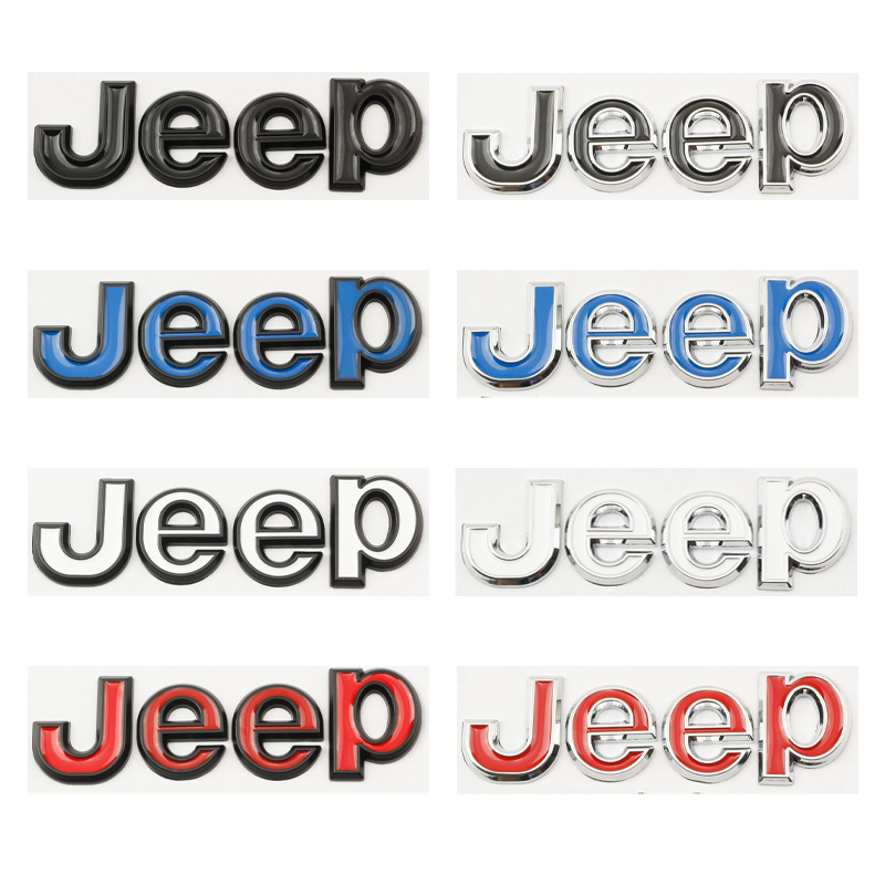 JEEP Car Modification Badge Emblem Decal 3D Metal Logo Sticker | Shopee ...