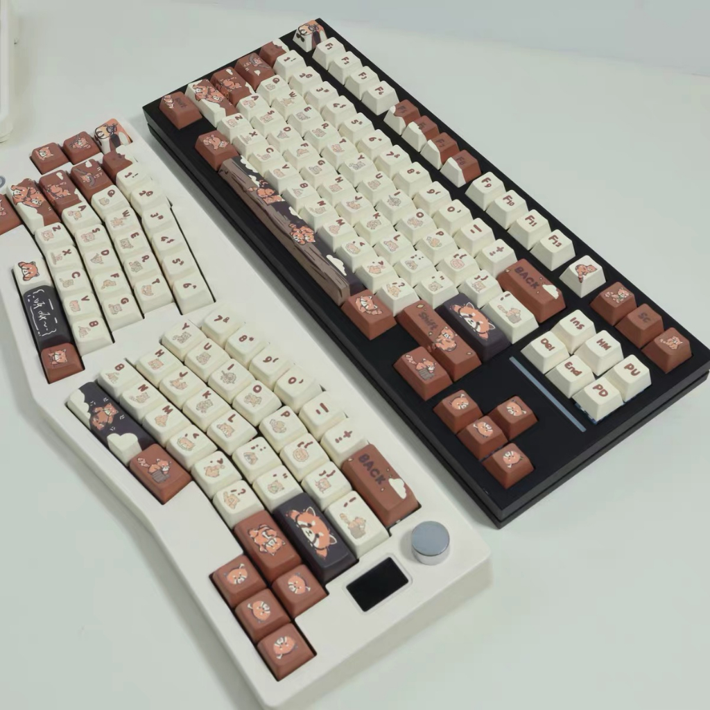 Little Bear Party Keycaps Cherry/MDA Height PBT Material Five Sided ...