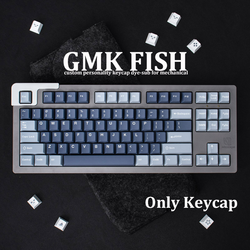 GMK Fishing 174 Keys Cherry Profile English Double Shot Custom ...