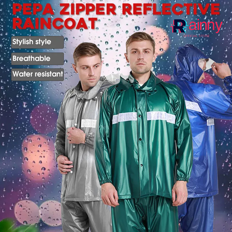 【Ready stock】Unisize Titanium raincoat 912 makapal kapote popular ...