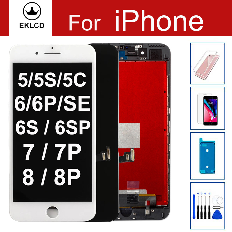 For iPhone 6 6S 7 8 Plus 5 5S 5C SE 2020 LCD Display Touch Screen ...