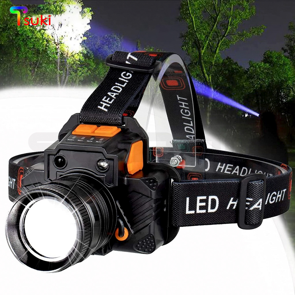 Tsuki Headlamp Flashlight Led Usb Rechargeable Water Proof Head ...