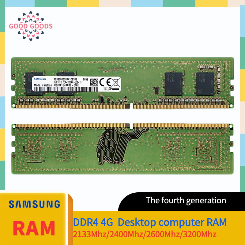 Samsung Desktop Computer Memory DDR4 4G 2133Mhz 2400Mhz 2600Mhz 3200Mhz ...