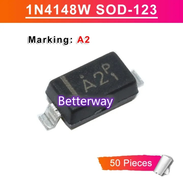 50pcs Original 1N4148W SOD-123 1206 Marking A2 MMBD4148W SMD Fast Switching Diode New Original ...