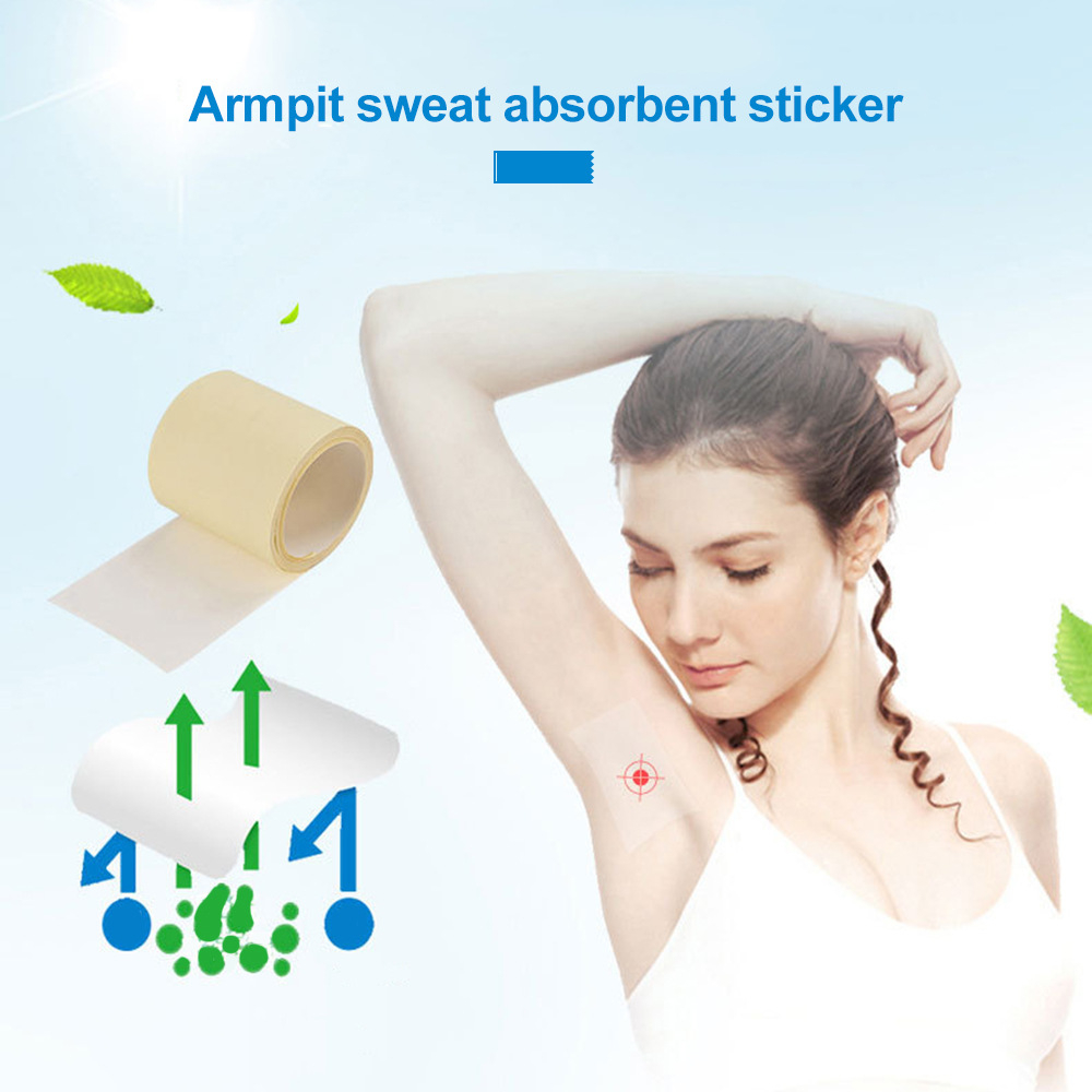 6m underarm armpit sweat stickers roll shield guard absorbing ...
