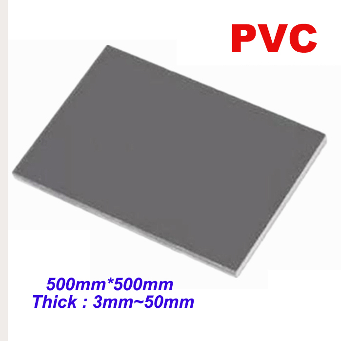 500mm×500mm PVC Hard Board Plastic Plate Thickness 3mm~50mm Gray Sheet ...
