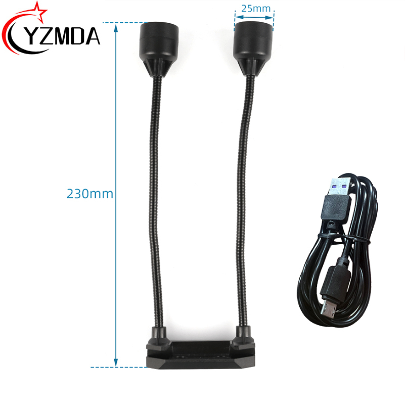 LED Clamp Type Microscope Illuminator Adjustable Side Spotlight Lamp ...