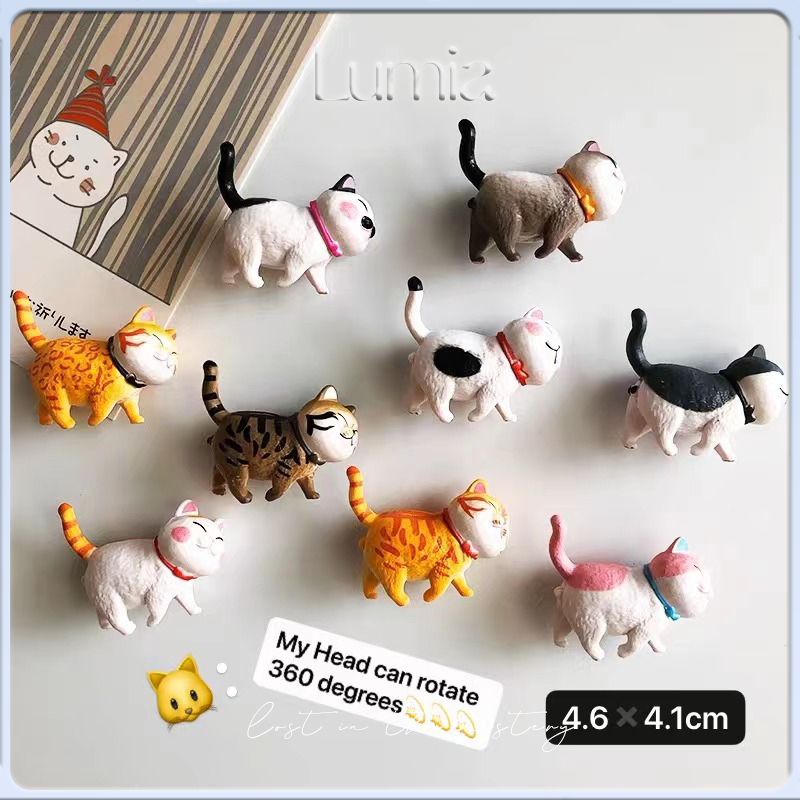 Cat refrigerator magnet/3D decorations/children's gifts/room decoration ...