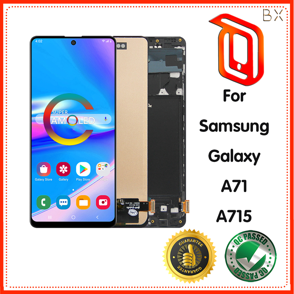 Super AMOLED A71 Display with Fingerprints For Samsung Galaxy A71 A715 ...