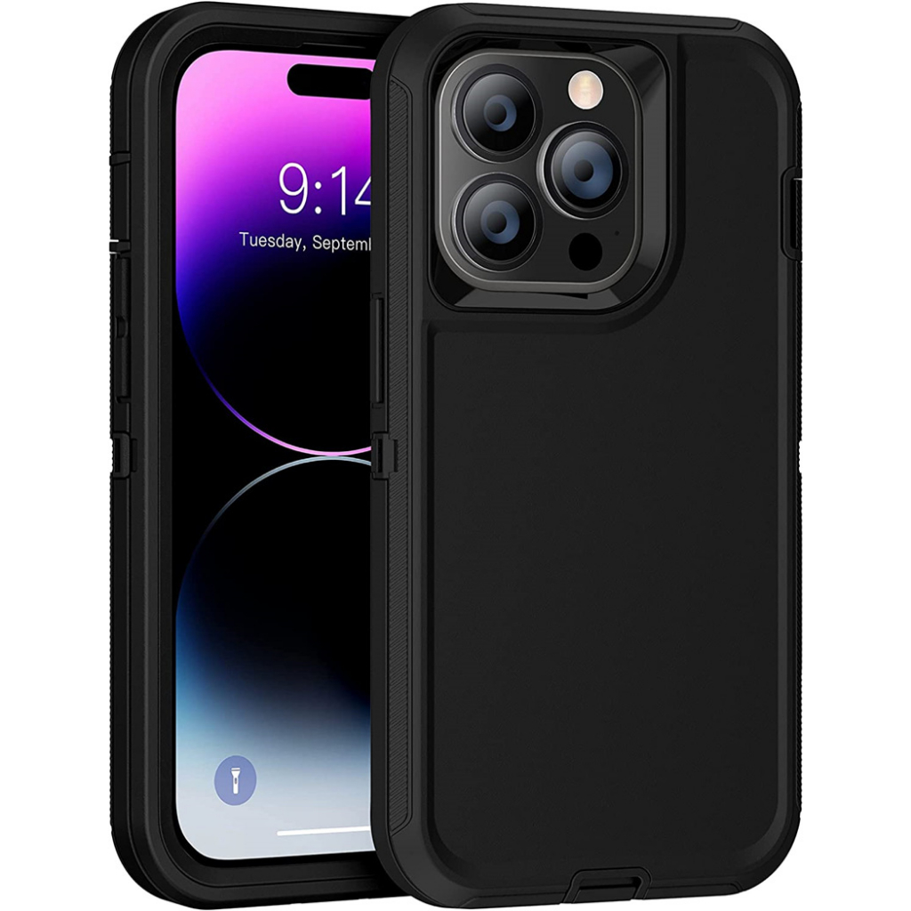 Defender Series Case for iPhone 15 14 Pro Max Plus Hybrid Heavy Armor ...