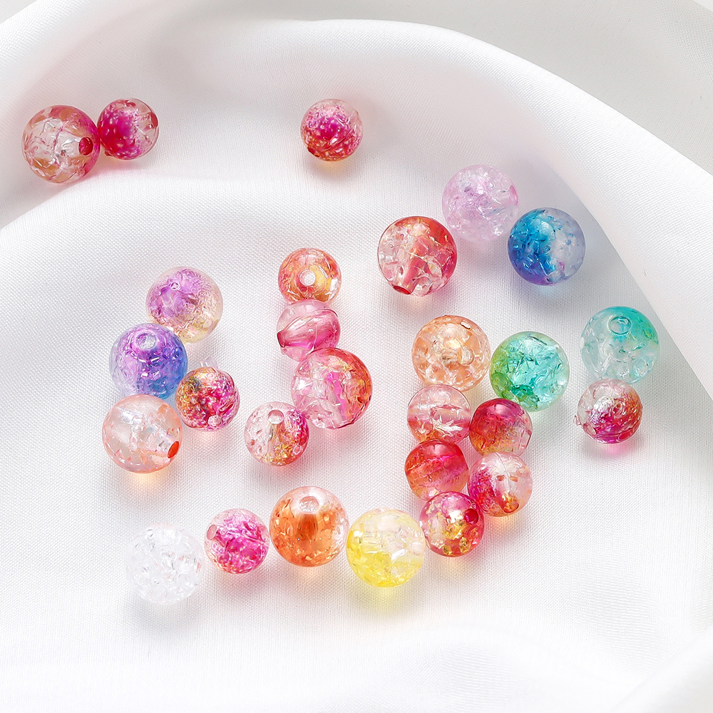 St.kunkka 30Pcs 8mm Acrylic Two-Color Burst Beads Crack Beads for Daisy ...
