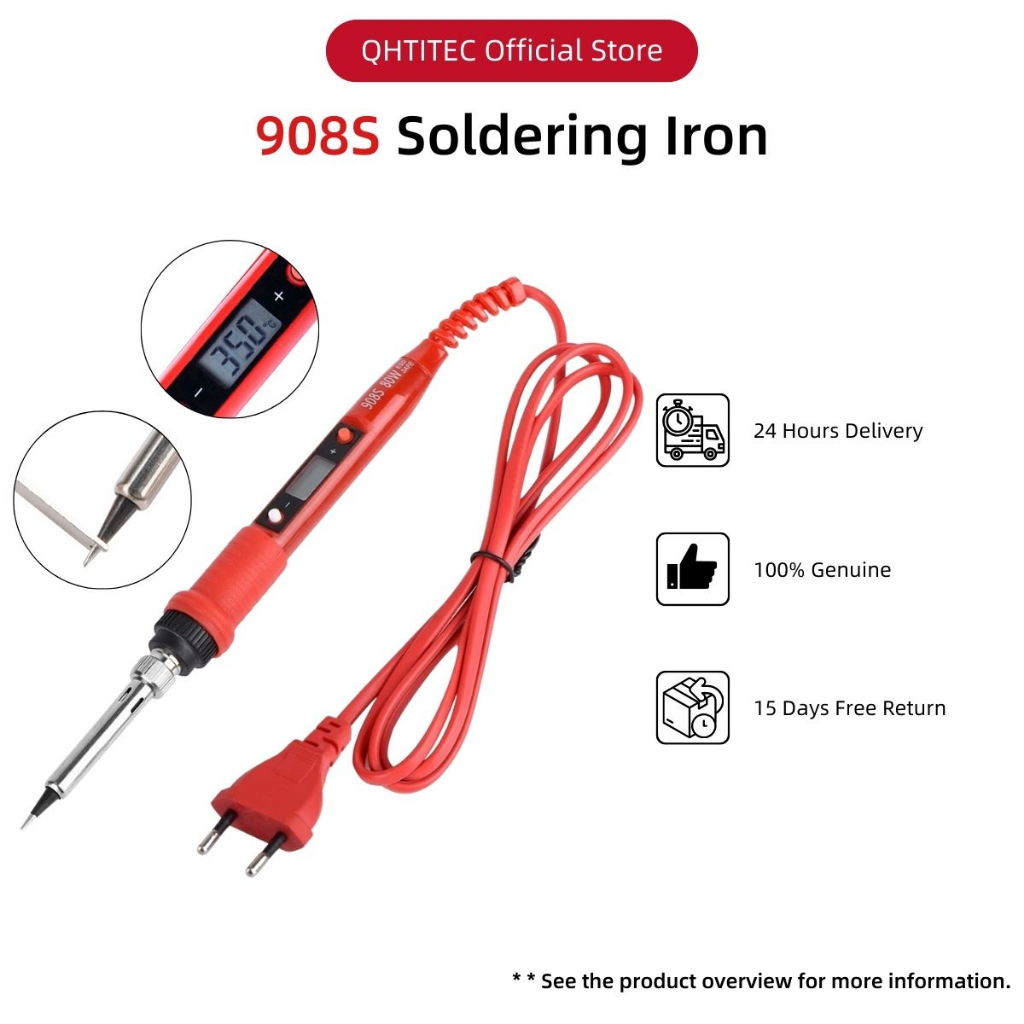 JCD Adjustable Temperature Electric Soldering Iron 908/908s 60w/80w 220v With Lcd Digital ...
