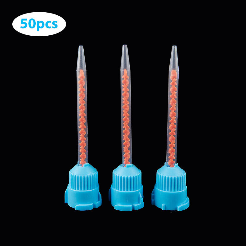 50pcs Blue Dental Mixing Tips 10:1 Disposable Dental Tips For ...