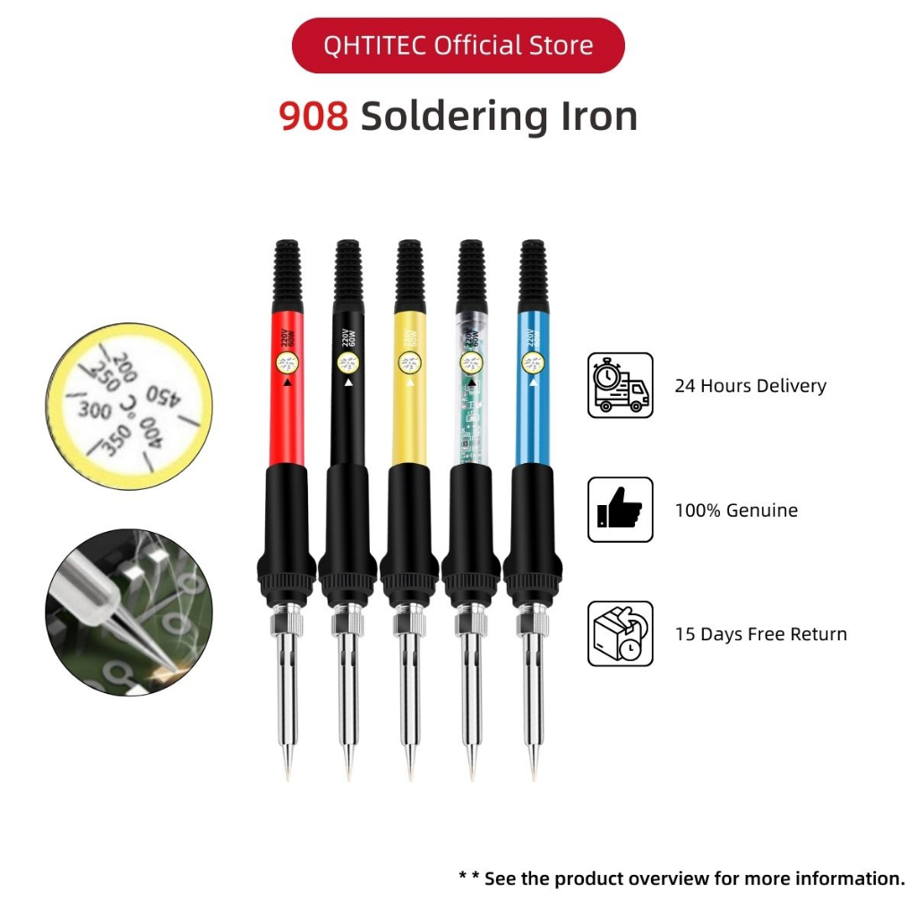 JCD 60W Electric Solder Iron Mini Soldering Iron Adjustable Temperature ...