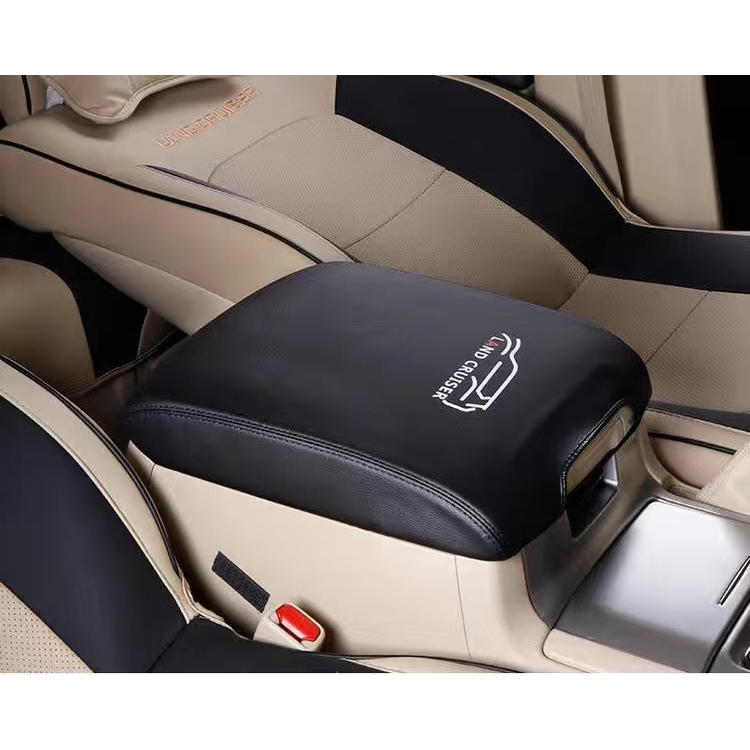 Toyota LAND CRUISER Car Armrest Box Cover Interior Accessories PU ...