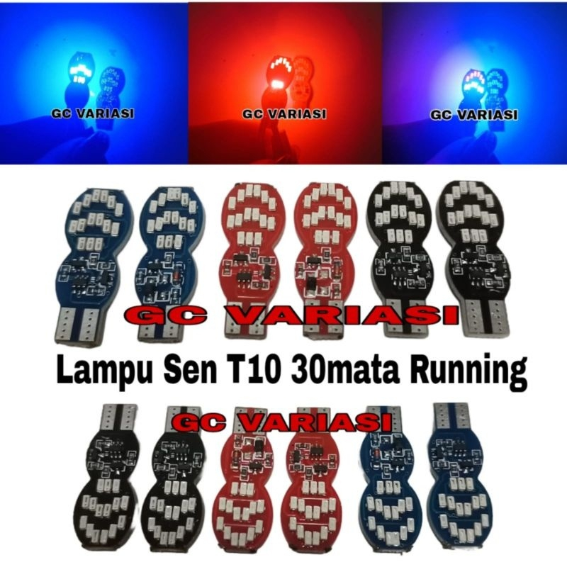 1pcs Motorcycle Turn Light T10 Twilight LED Light 30 Eyes Running ...