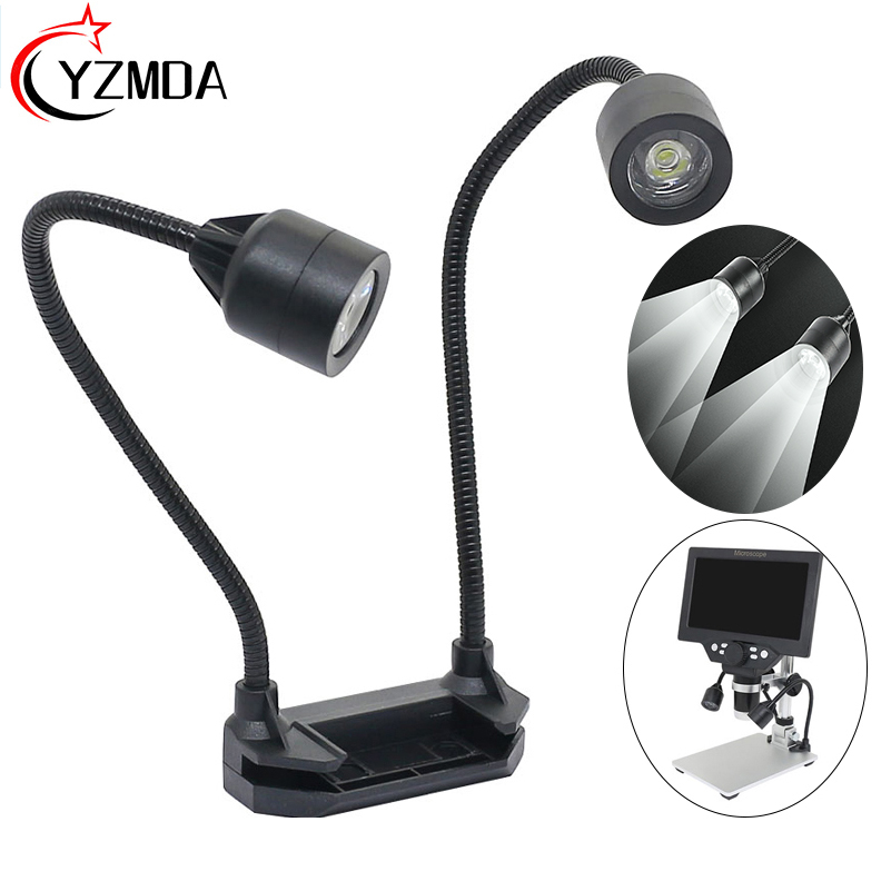 Microscope Ring Light LED Double Head Illuminator Lamp For Microscope ...