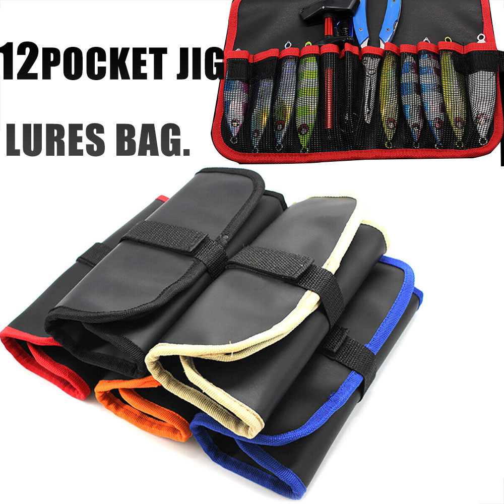 【TRAINFIS】Fishing Jig Bag Portable Fishing Lure Bag Fishing Tools Fishing Lure Tackle Bag ...