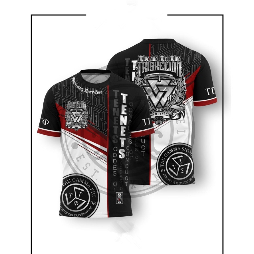Tau Gamma Phi Triskelion Frat Shirt Full Sublimation | Shopee Philippines