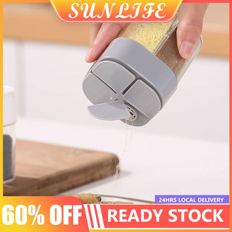 Sunlife Transparent Seasoning Jar Multipurpose Spice Jar Condiments ...