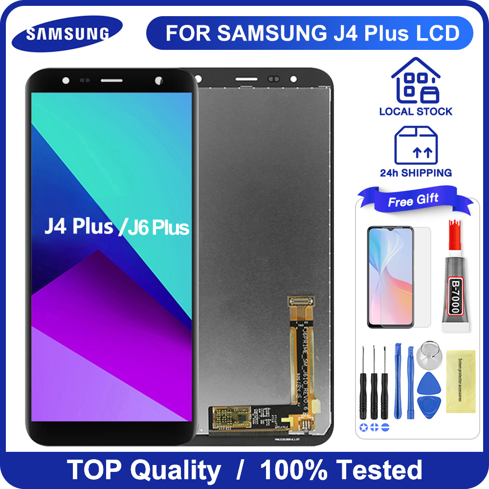 Original LCD For Samsung Galaxy J4+ 2018 J4 Plus J415 J415F J410 J4 core J6 Plus 2018 J610 LCD ...