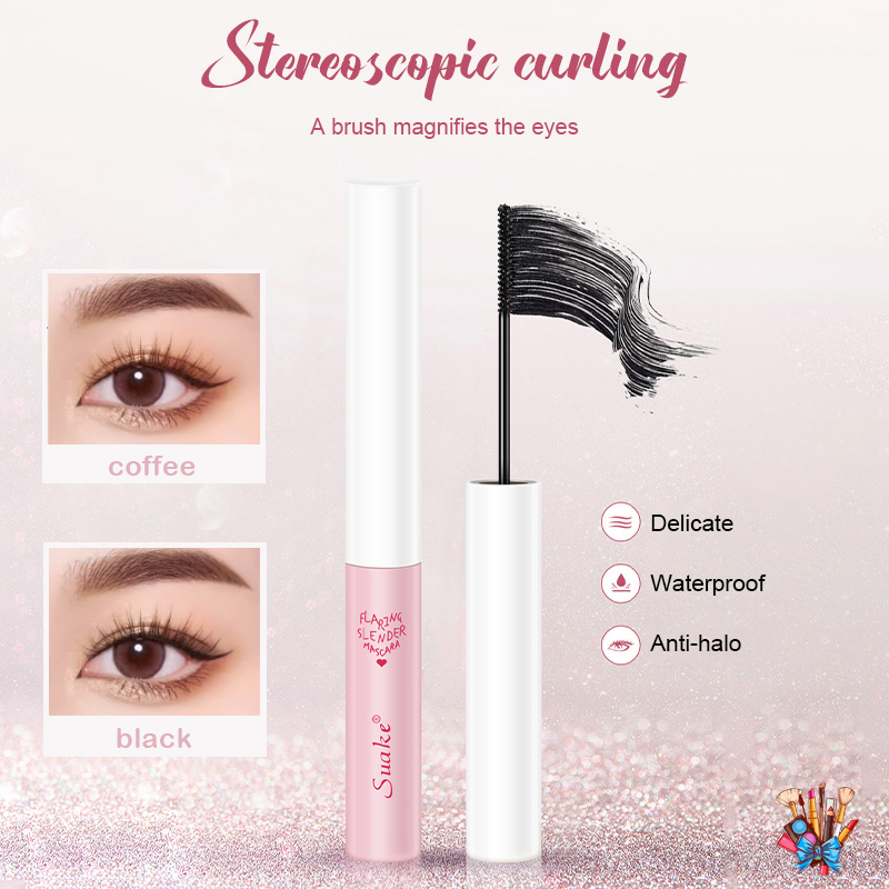 SUAKE Curling Mascara Ultra-fine Small Brush Head Mascara Slim And ...