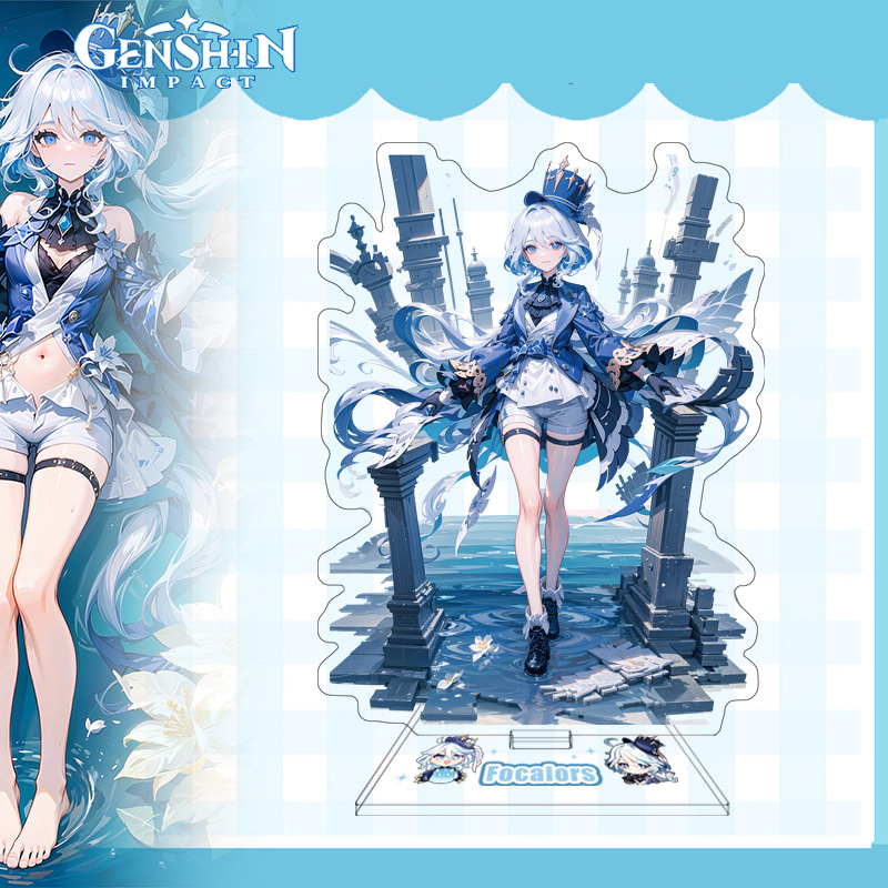 Furina Genshin impact stand Focalors stand acrylic table decoration ...