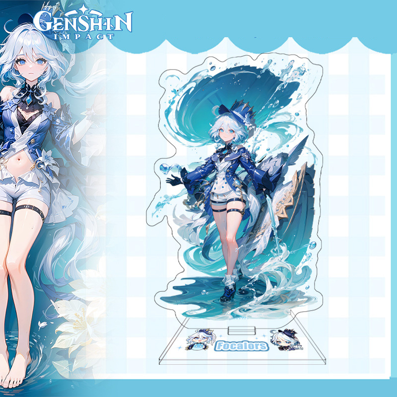 Furina Genshin impact stand Focalors stand acrylic table decoration ...