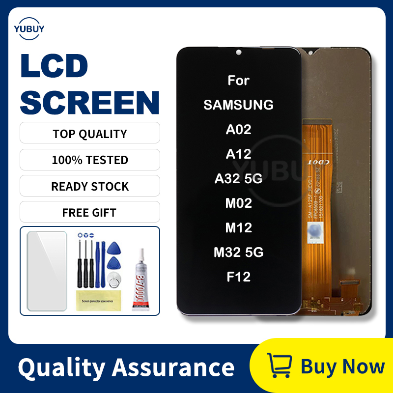 For SAMSUNG Galaxy A02/A12/A32 5G/M02/M12/M32 5G/F12/A125/A125F/A127 LCD Digital Touch Screen ...