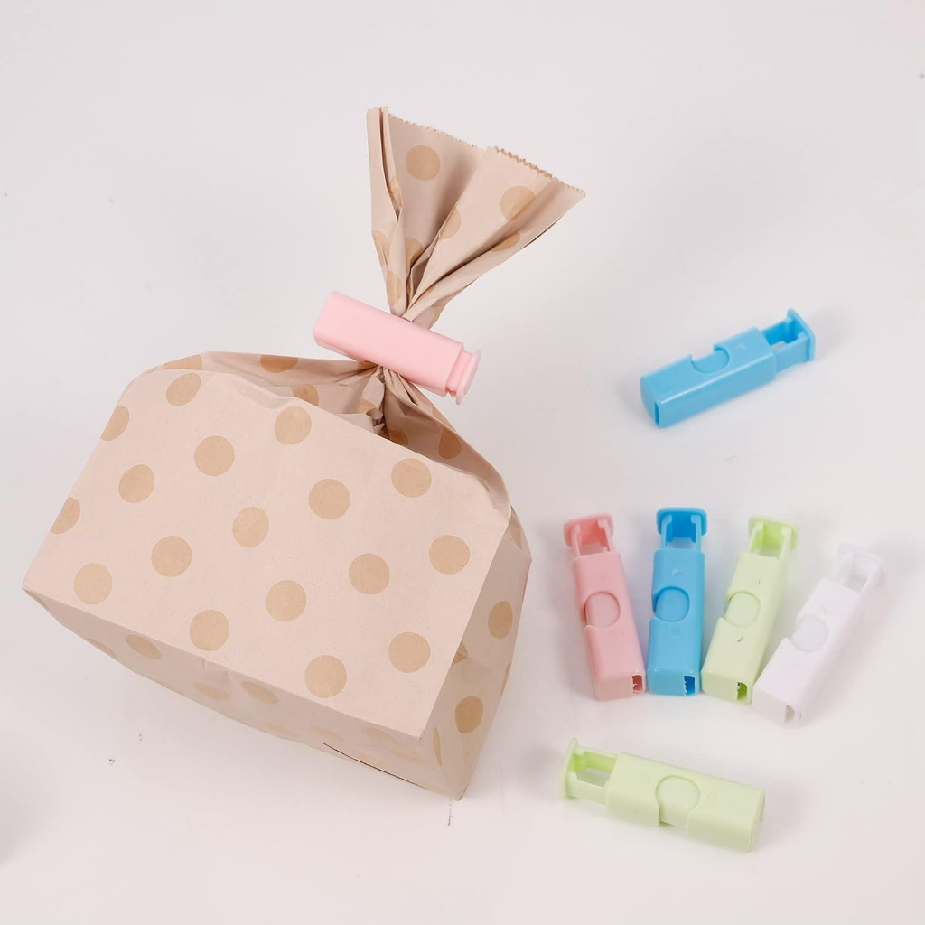 10 Pcs Bread Bag Clips, Squeeze Bread Bag Cinch Clips, Bag Cinches ...