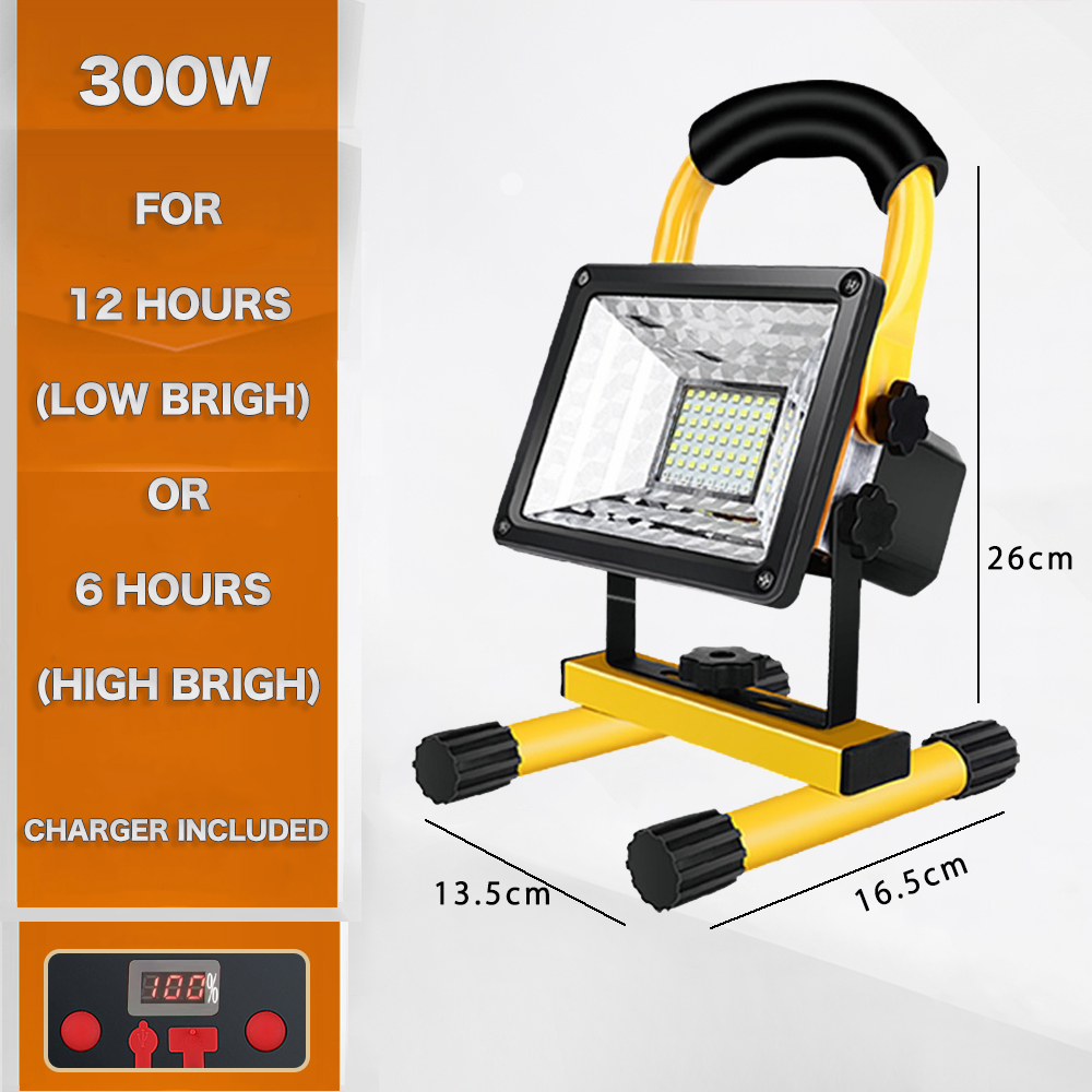 [Ready Stock ]1800W/729LED Portable Rechargeable LED Floodlight ...