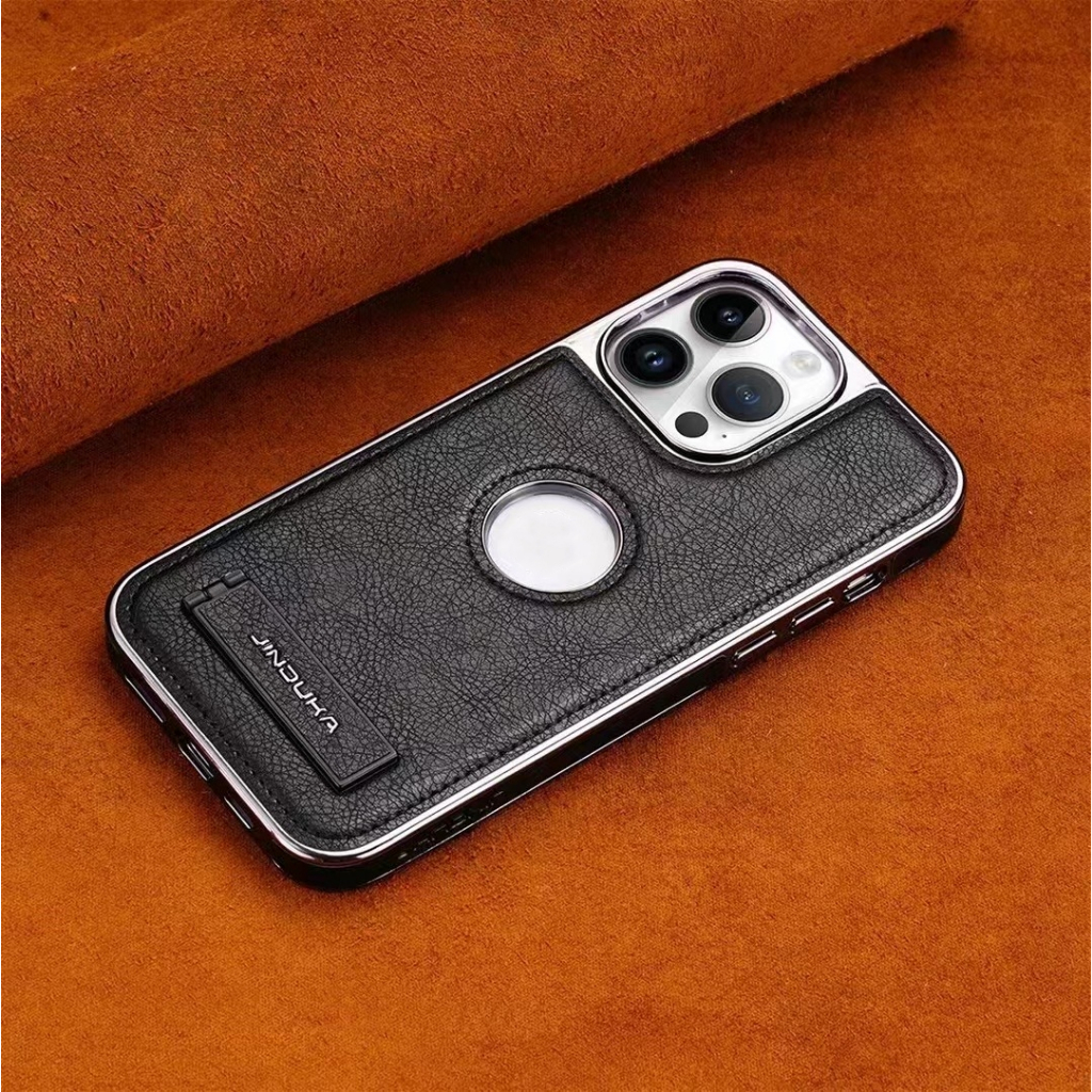 Leather iPhone 15promax Phone Case with Stand for Full Coverage ...